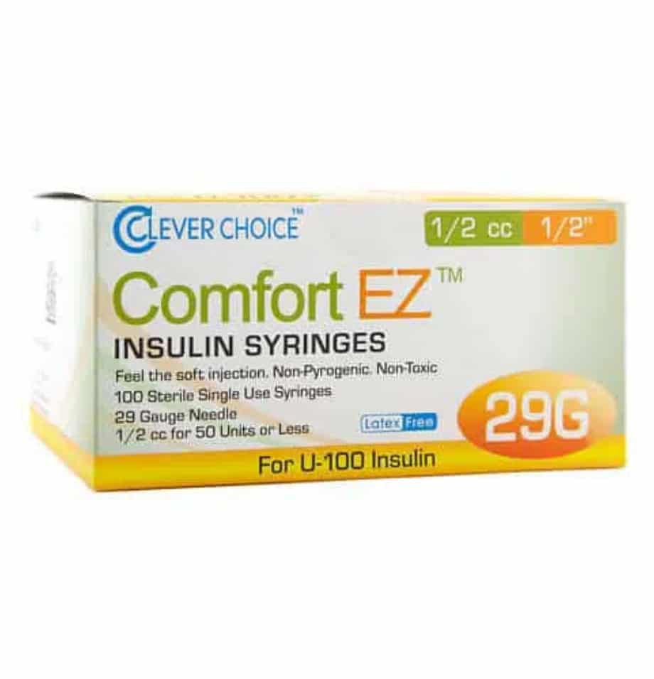 Clever Choice Comfort EZ Insulin Syringes | ADS