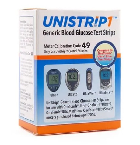 Unistrip1™ Diabetes Test Strips | Advanced Diabetes Supply®